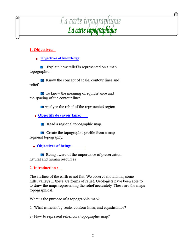 Understanding Topographic Maps and Relief | PDF | Topography | Contour Line