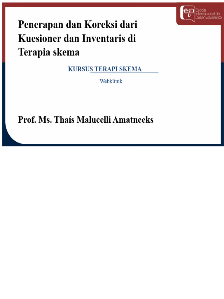 Kelas Kuesioner Skema | PDF