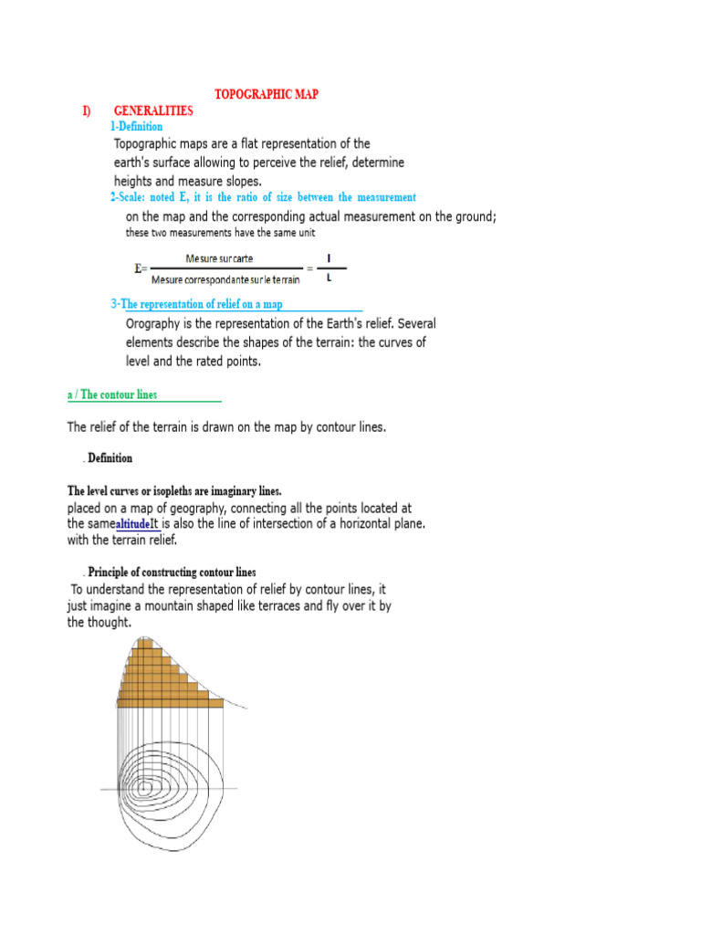 Understanding Topographic Maps and Contours | PDF | Contour Line ...