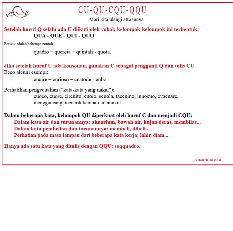 Kartu Dengan Ku Qu e Cqu Aturan Dan Latihan Aturan | PDF