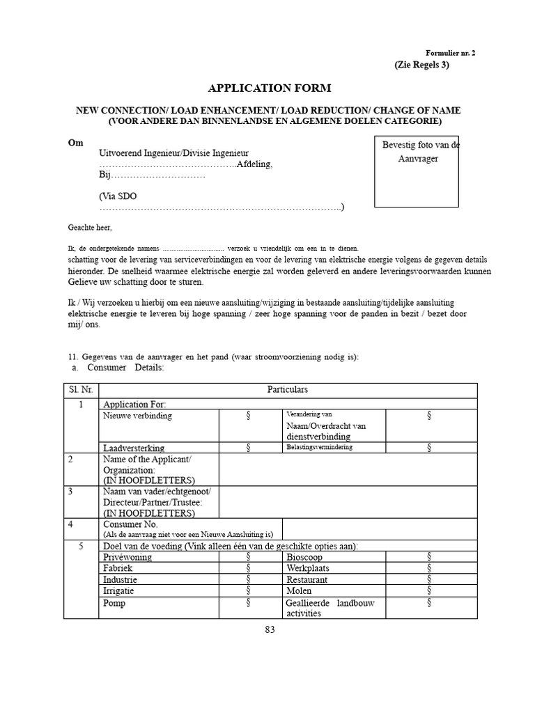 Formulier Nr. 2 | PDF