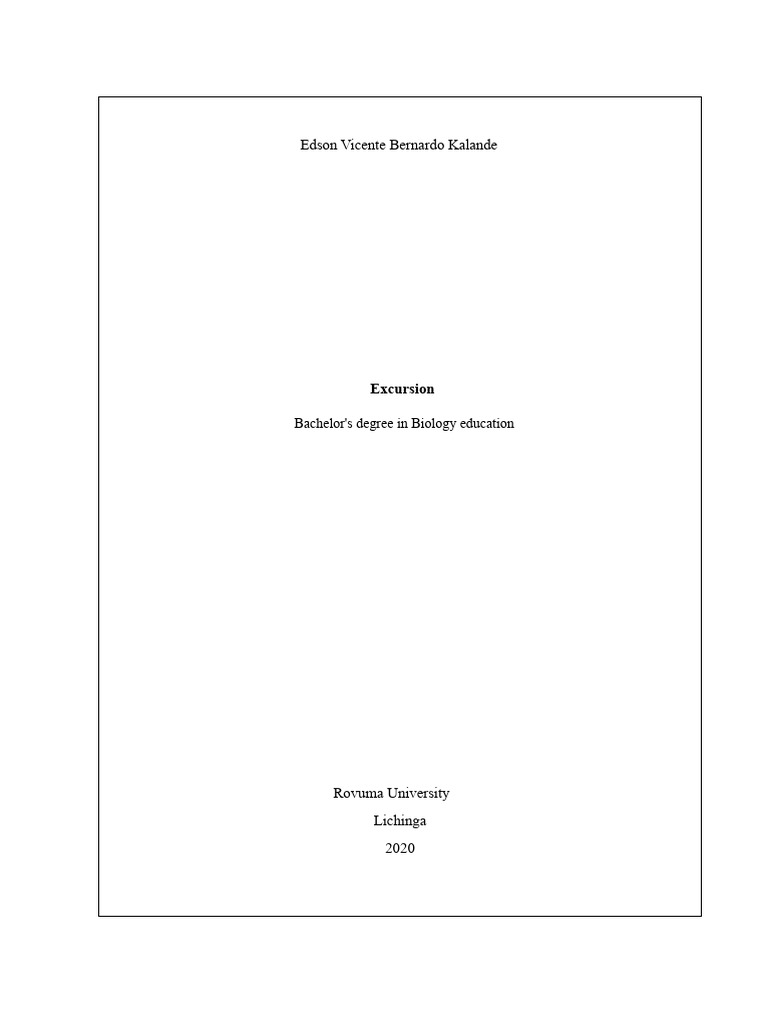Excursion DBII | PDF | Pedagogy | Theory