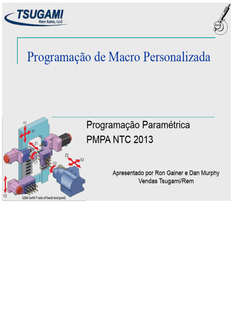 Oficina de Programação CNC | PDF | Macro (Ciência da Computação ...