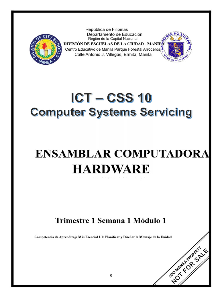 TLE-TE 10 - Q1 - W1 - Mod1 - ICT CSS | PDF | Asistente personal digital ...
