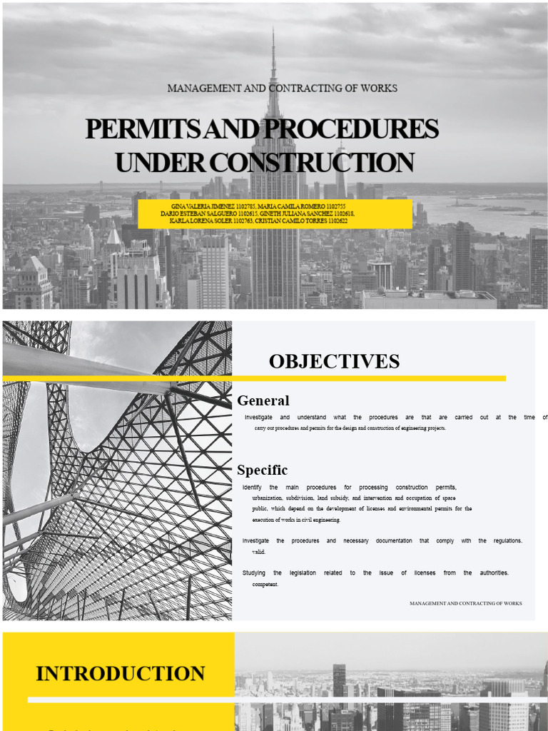 Permits and Procedures in Construction PDF | PDF | Civil Engineering