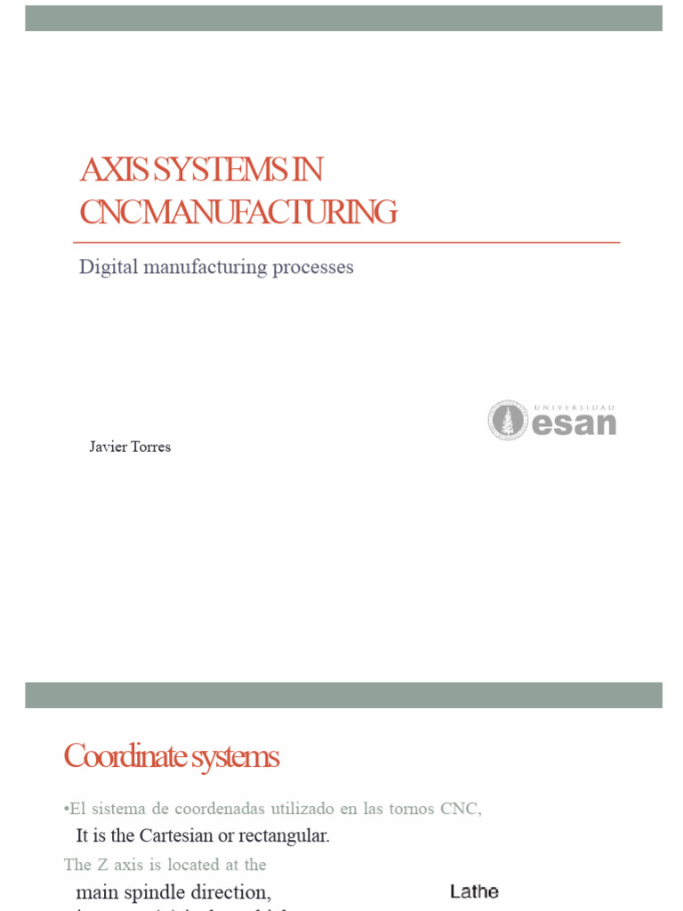 CNC Axis Systems Explained | PDF | Cartesian Coordinate System | Rotation
