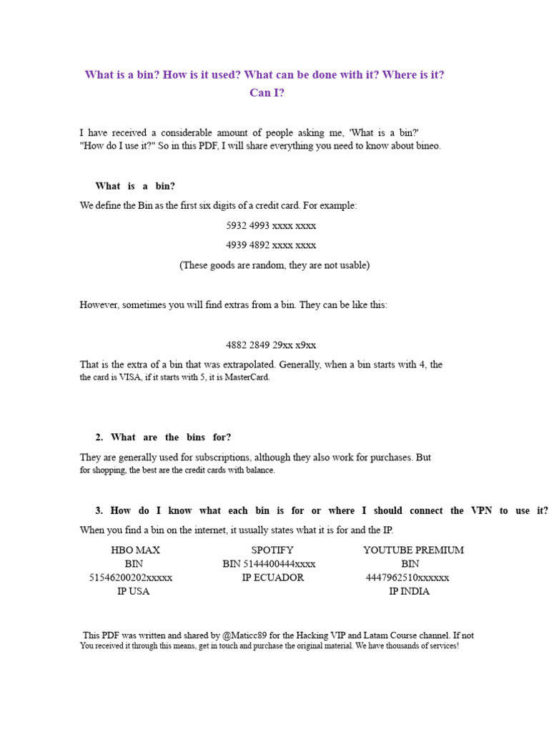 All About Bines - Latam Course | PDF | Credit Card