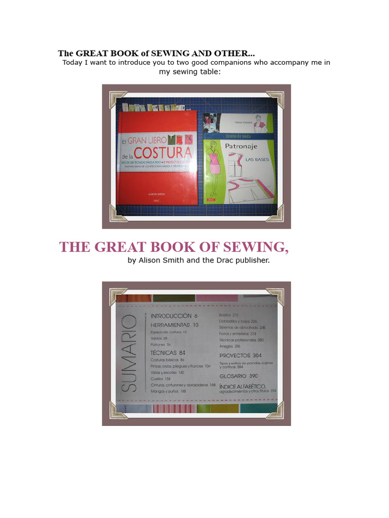 The Great Book of Sewing and Others PDF | PDF | Blouse | Softlines (Retail)