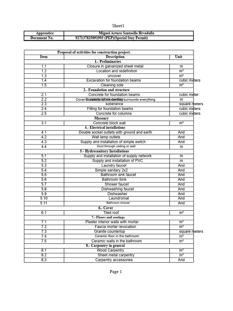 Shipping Activity 1 Case Study - List of Construction Activities | PDF ...