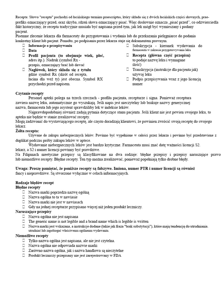 RECEPTA | PDF