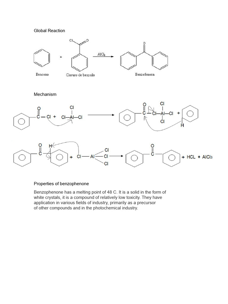 Benzophenone Reaction Mechanism | PDF