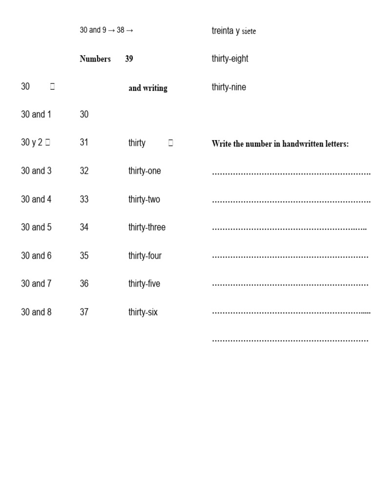 Thirty, Forty, Fifty, Sixty, Seventy, Eighty, Ninety | PDF