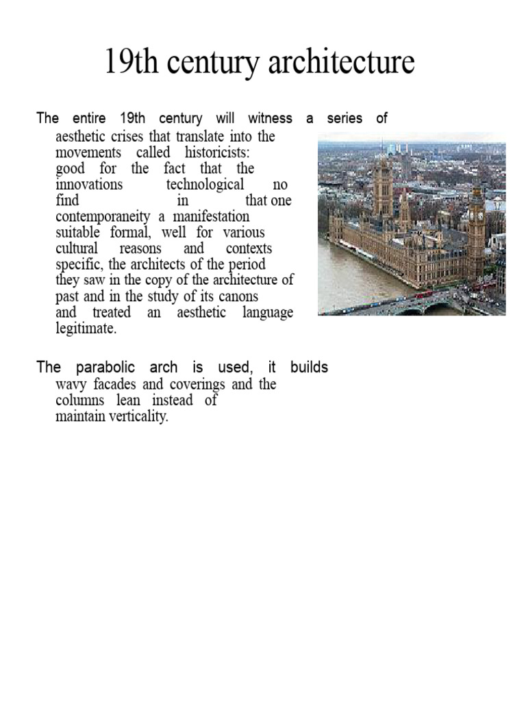 Architecture of The 19th Century | PDF | Design | The Arts