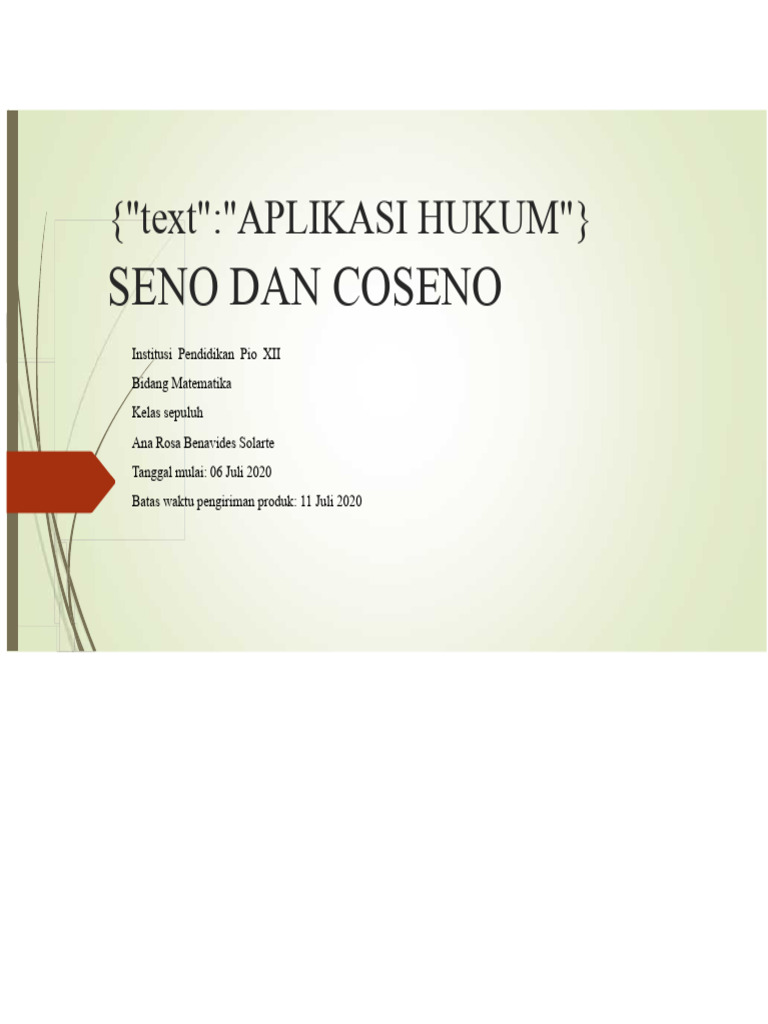 Aplikasi Hukum Sinus dan Cosinus | PDF