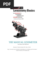 Manual Lensometry Techniques Guide | PDF | Optics | Light