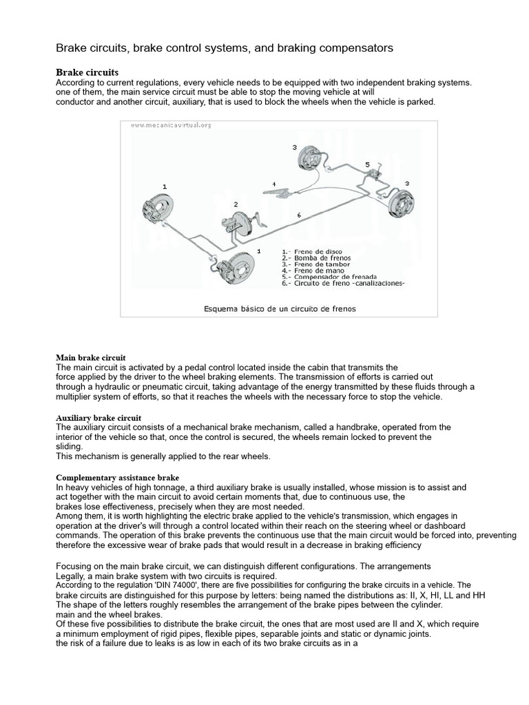 Brakes 5 Brake Circuits | PDF | Brake | Pump