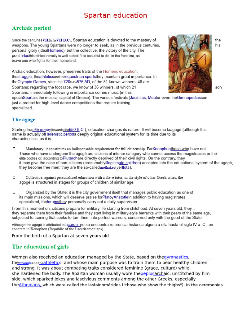 Spartan education | PDF | Sparta