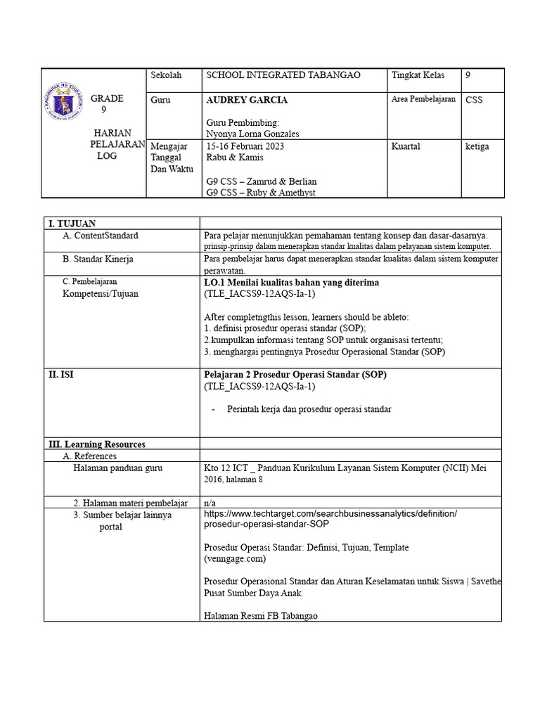 2_TLE-CSS-_-SOP_Akhir | PDF