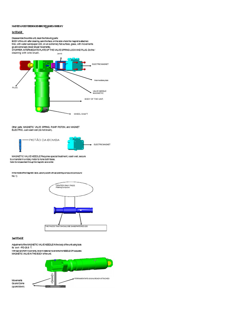 INJECTOR UNITS MANUAL | PDF | Valve | Piston