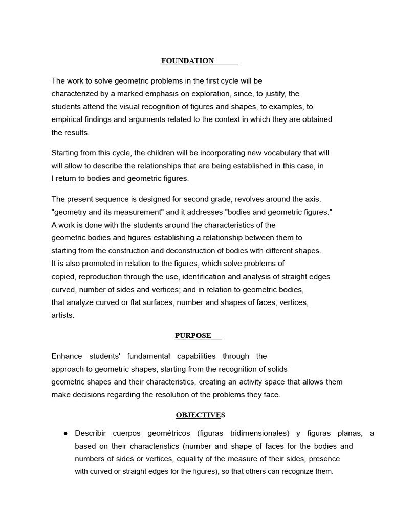 Geometry Sequence First Cycle | PDF | Geometry | Shape
