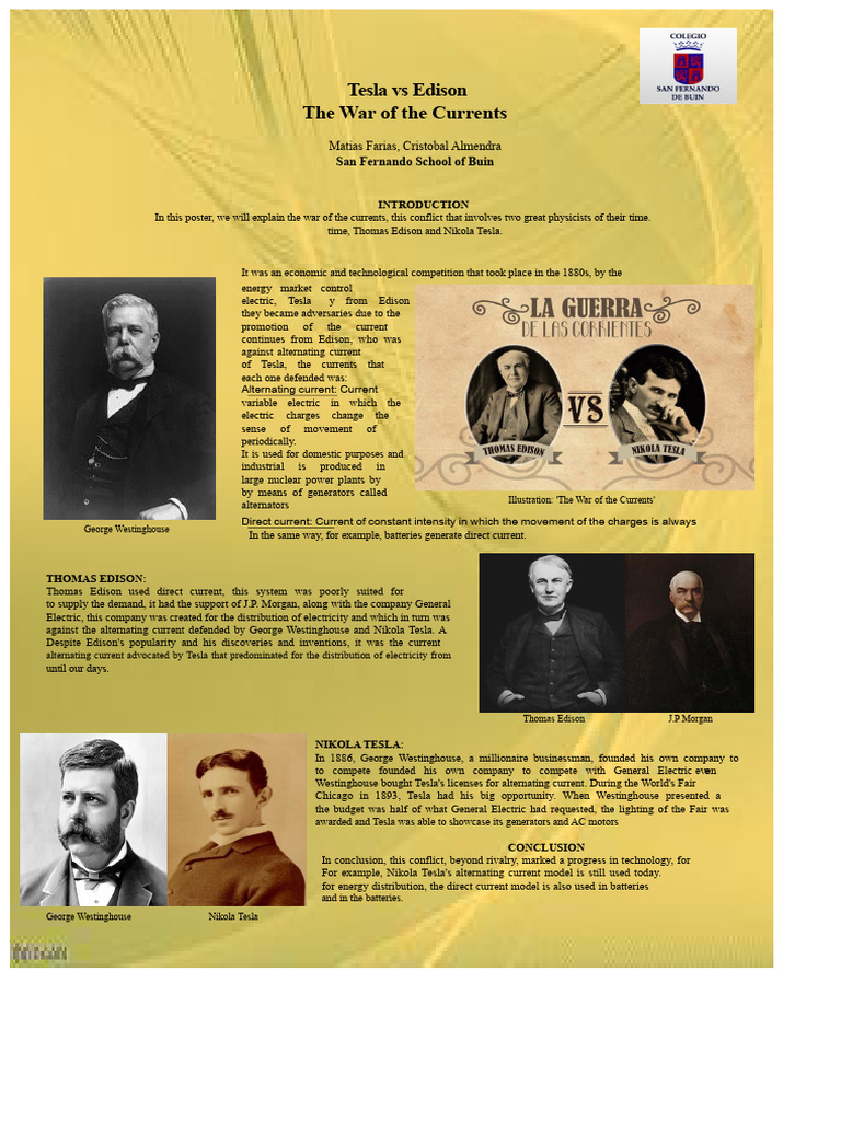 Tesla vs Edison.pptx | PDF | Nikola Tesla | Thomas Edison