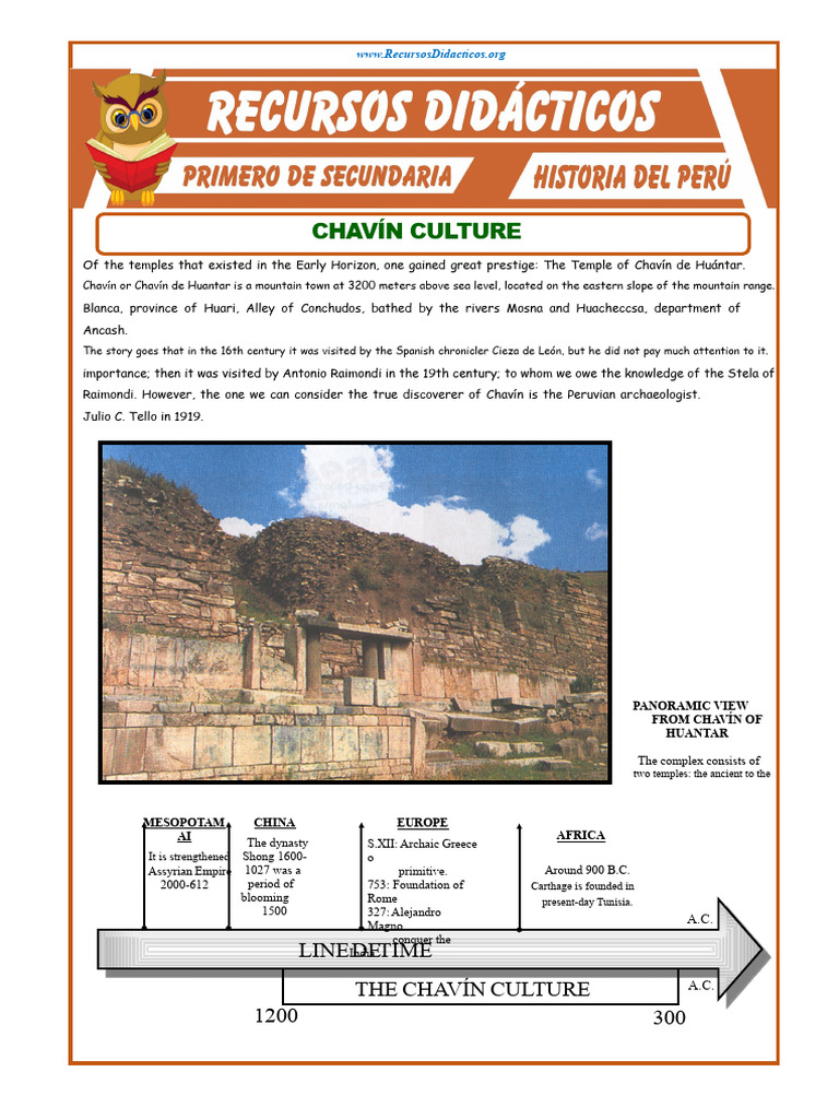 Chavín Culture Overview and Temples | PDF