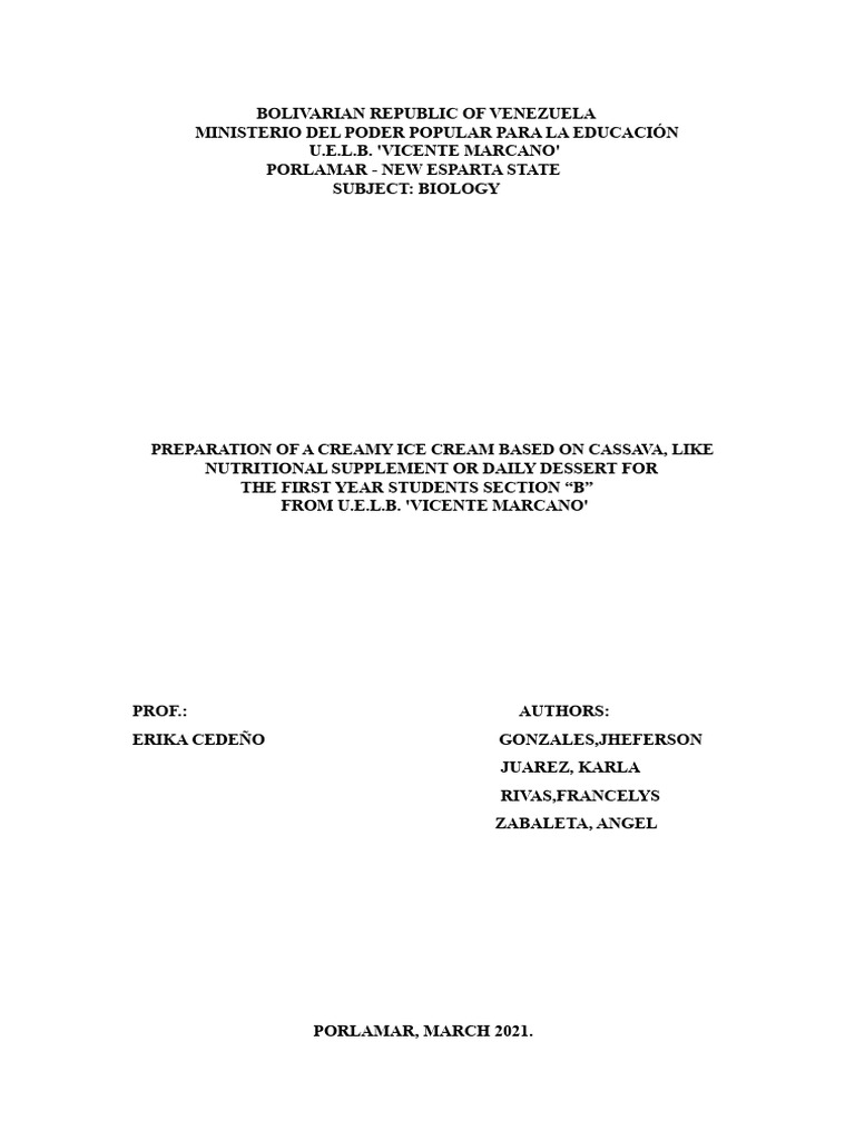 Angel Thesis | PDF | Milk | Foods