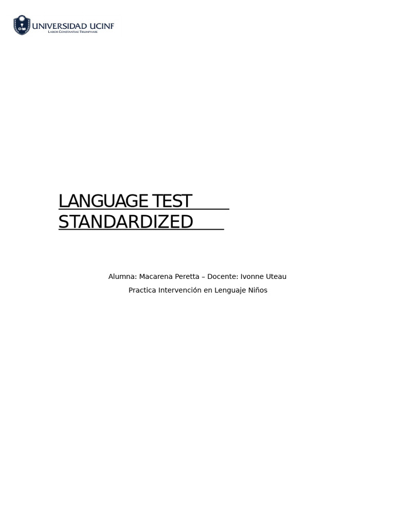 Language Assessment Tools for Children | PDF | Narrative | Syllable