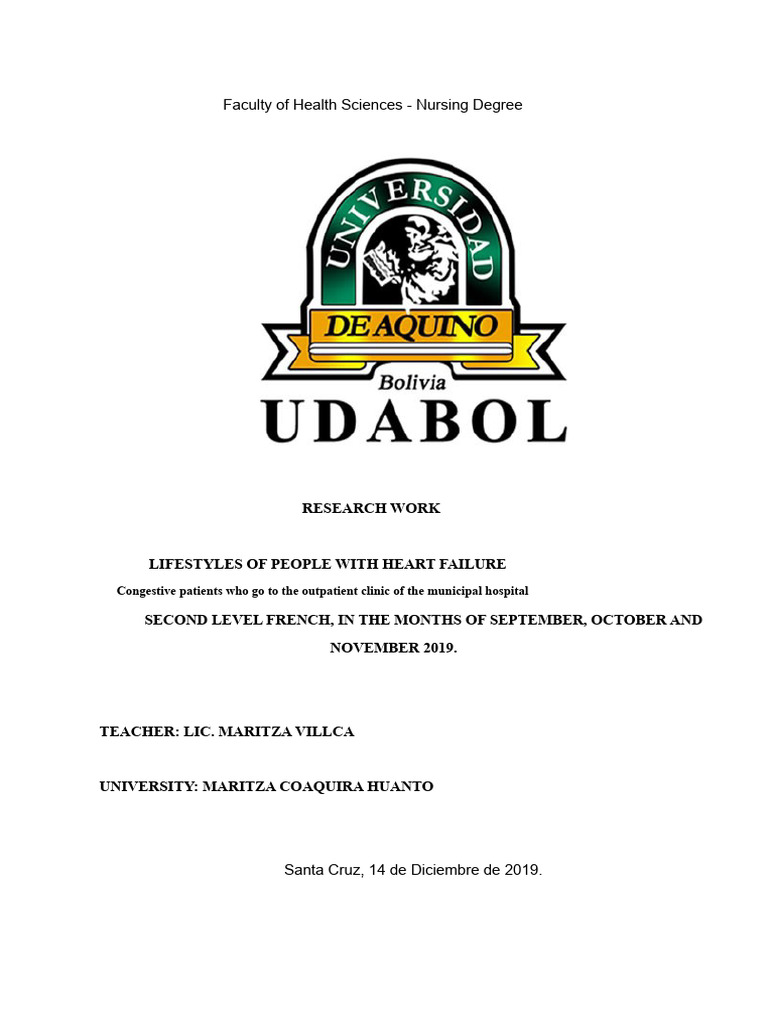 Heart Failure Project UDABOL | PDF | Medicine | Diseases And Disorders