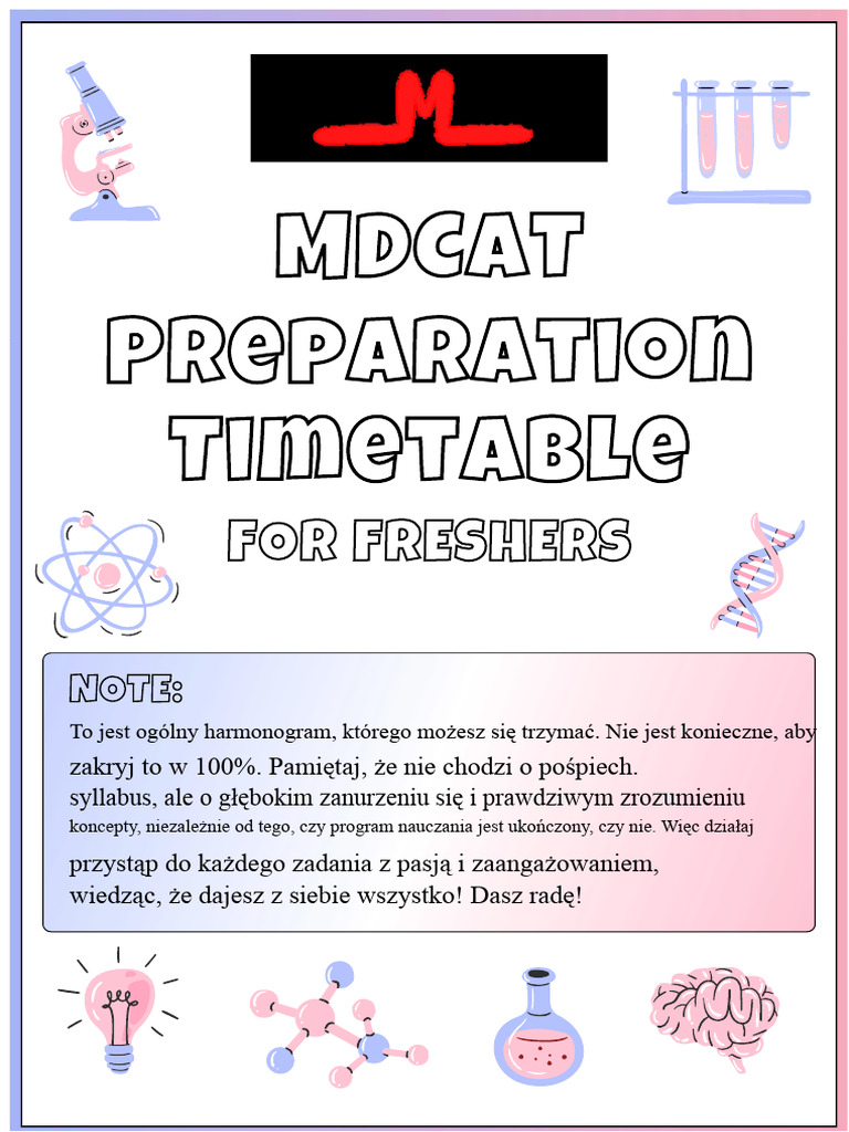 Rozkład Mdcat | PDF