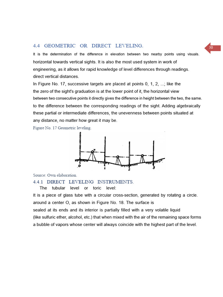 2-Geometric or Direct Leveling | PDF | Surveying | Minute And Second Of Arc