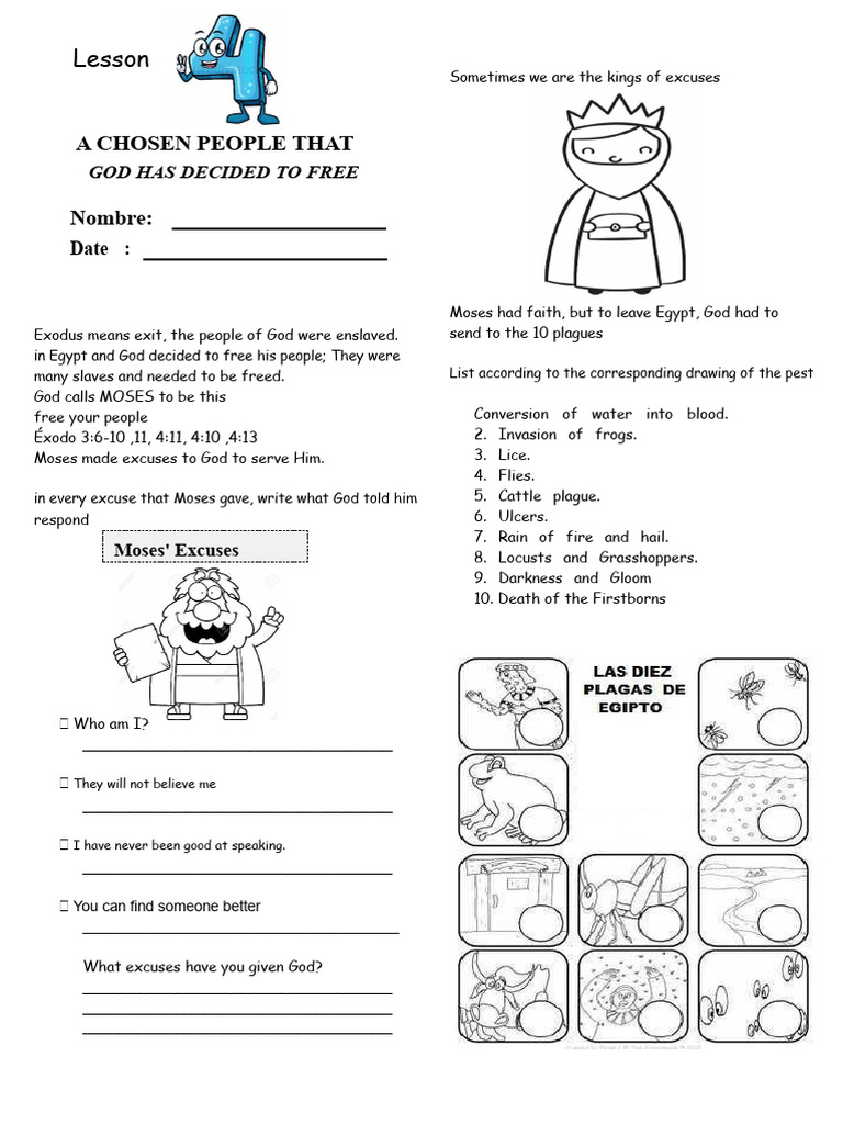 activity for teenagers | PDF | Moses | The Exodus