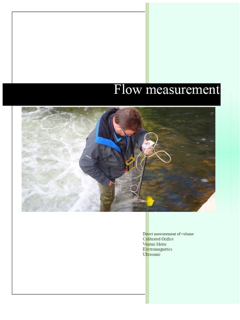 Flow Meters (1) | PDF | Flow Measurement | Fluid Dynamics