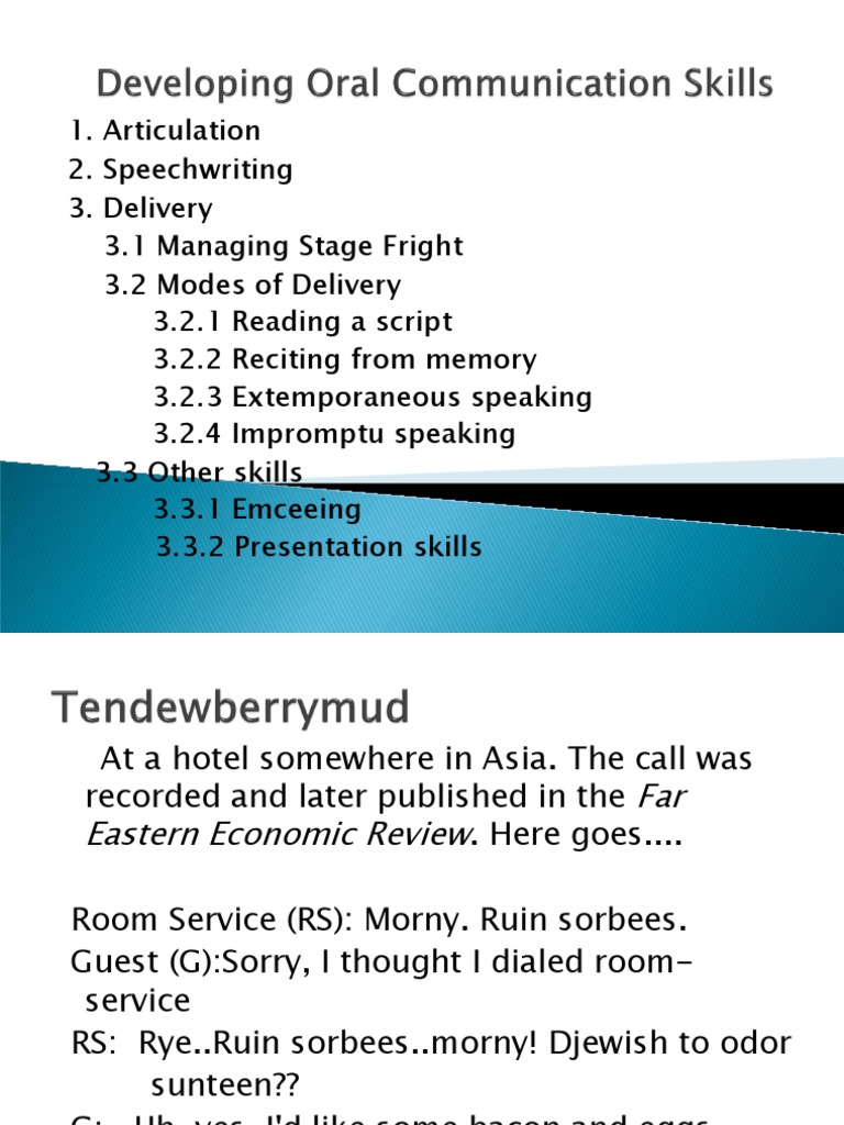March Lesson Developing Oral Communication Skills | PDF | Phonology ...