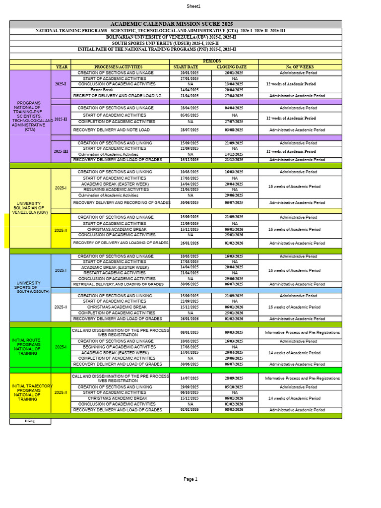 2025 FMS Calendar | PDF