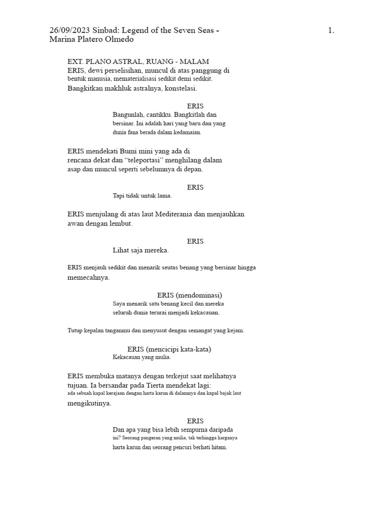 Skrip Sinbad | PDF