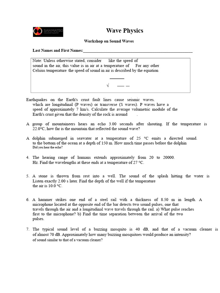 Sound Waves and Their Properties | PDF | Sound | Waves
