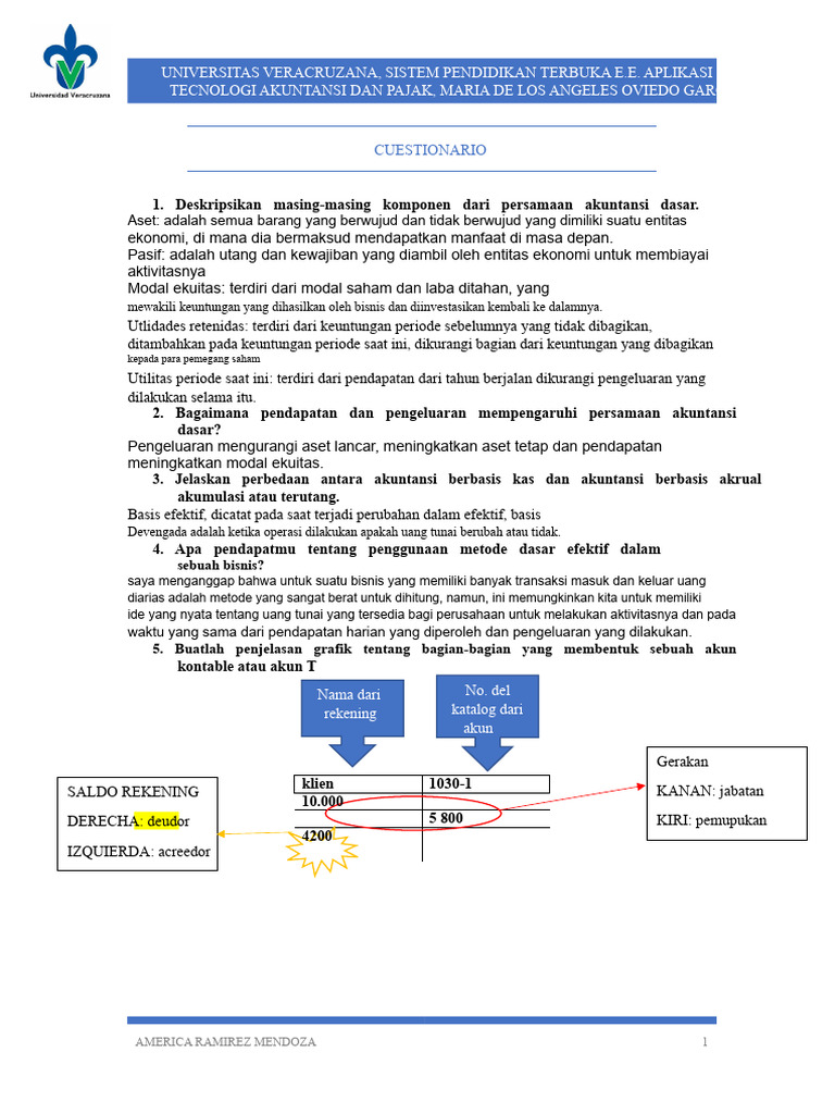 Komponen dan Prinsip Akuntansi Dasar | PDF