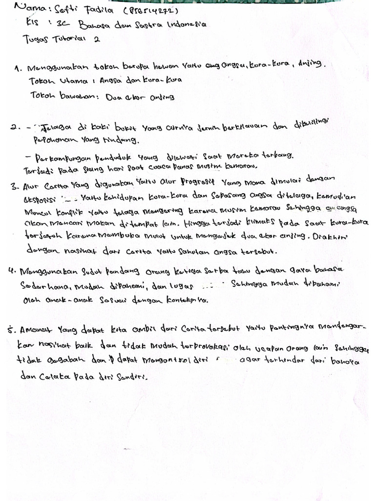 Tugas Tutorial 2 Bahasa Sefti | PDF
