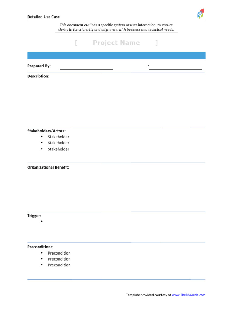 UseCase Detailed Template | PDF