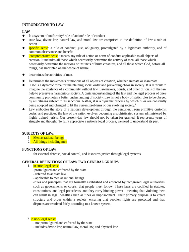 Overview of Legal Systems and Laws | PDF | Natural Law | Morality