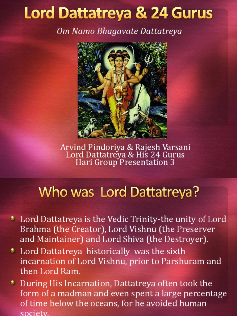 Lord Dattatreya and His 24 Gurus | Download Free PDF | Guru | Vishnu