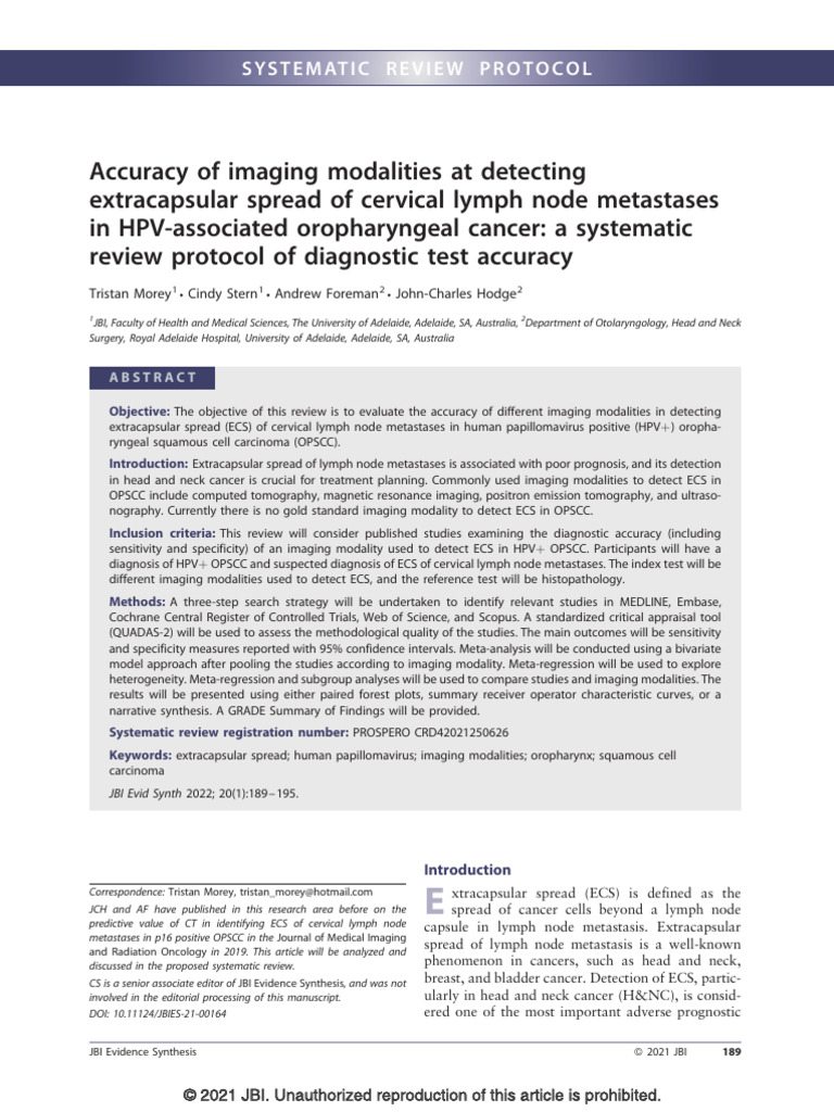 Accuracy of Imaging Modalities at Detecting.10 | PDF | Medical Imaging ...