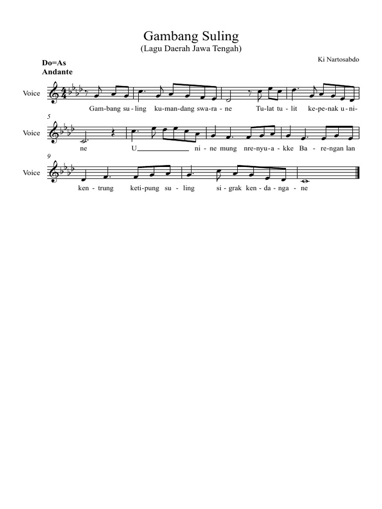 Gambang Suling | PDF