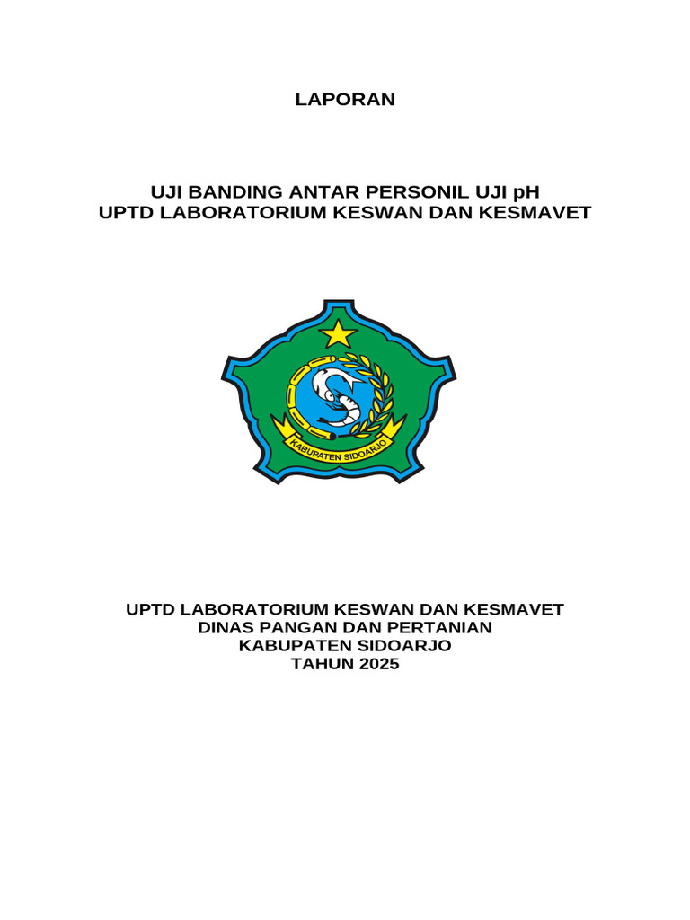 Uji pH Daging: Laporan Banding Personil | PDF