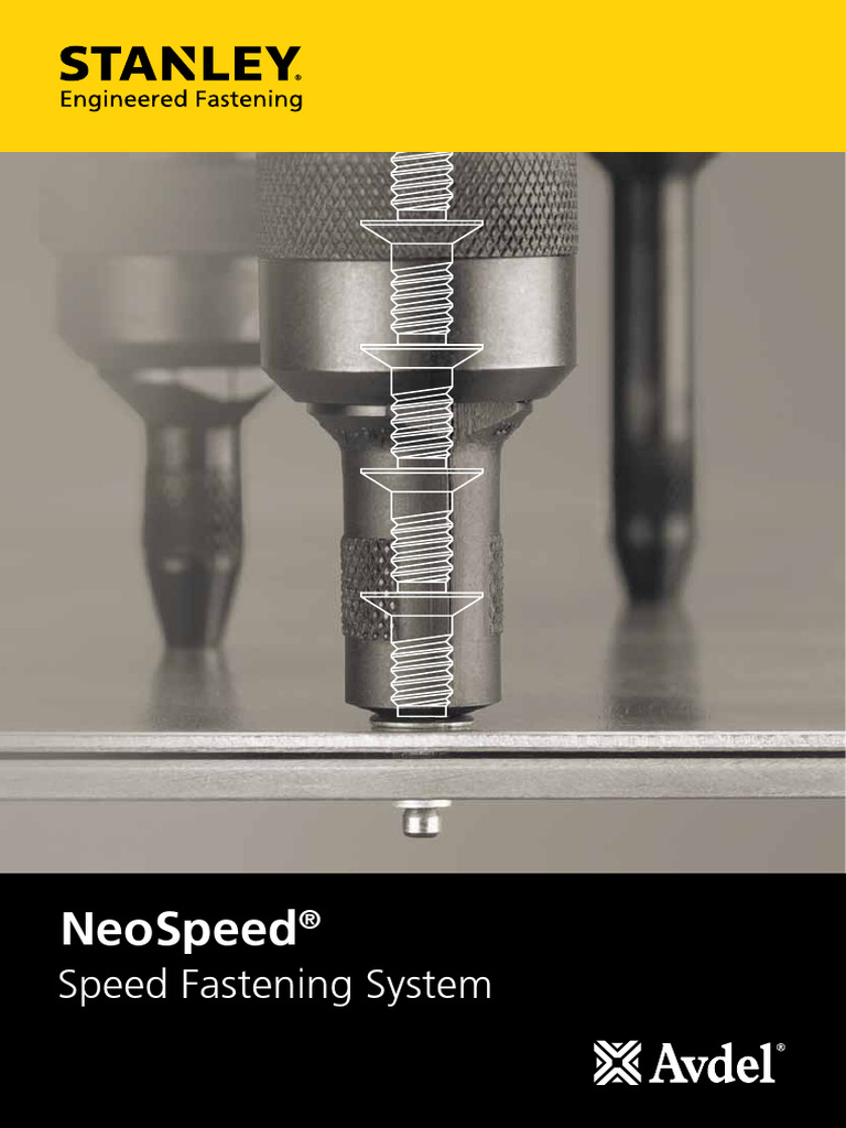 Avdel NeoSpeed Speed Fastening Leaflet 0718 en | PDF | Rivet | Materials