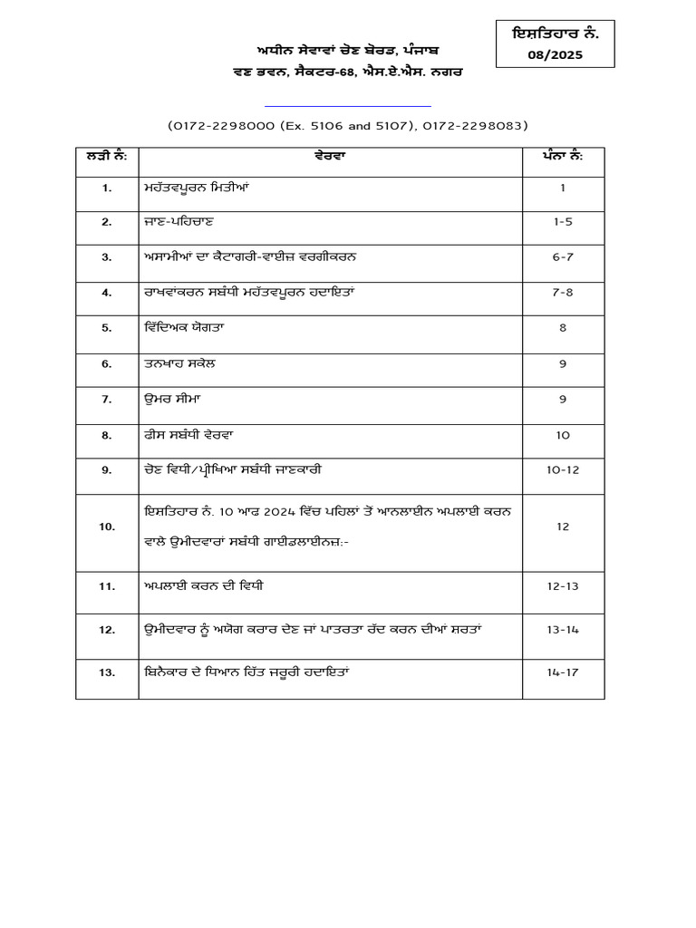 08 of 2025 Group D Posts | PDF