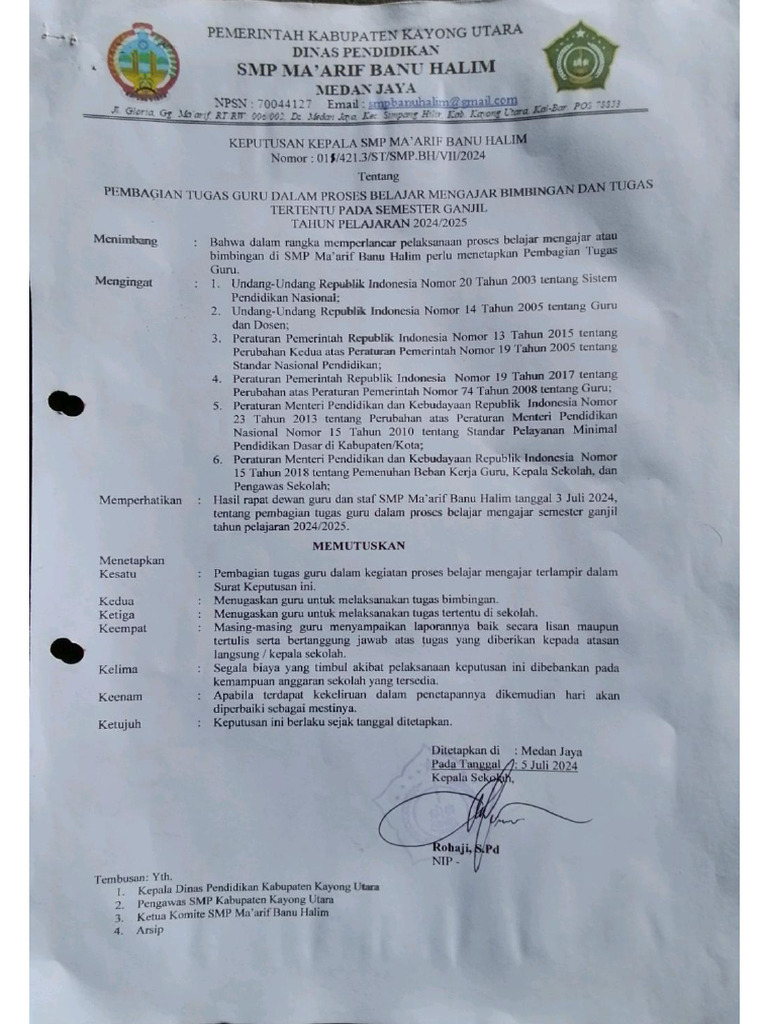 Sk Bagas 2024-2025 Ganjil Genap | PDF