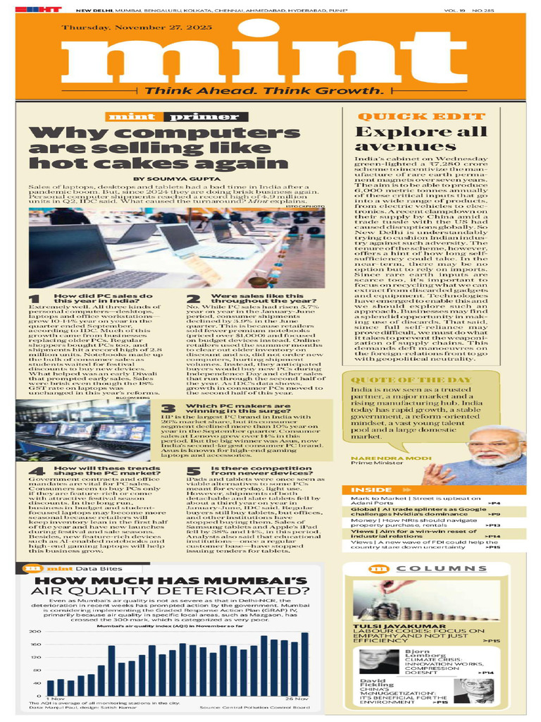 The Mint 27 11 2025 | PDF