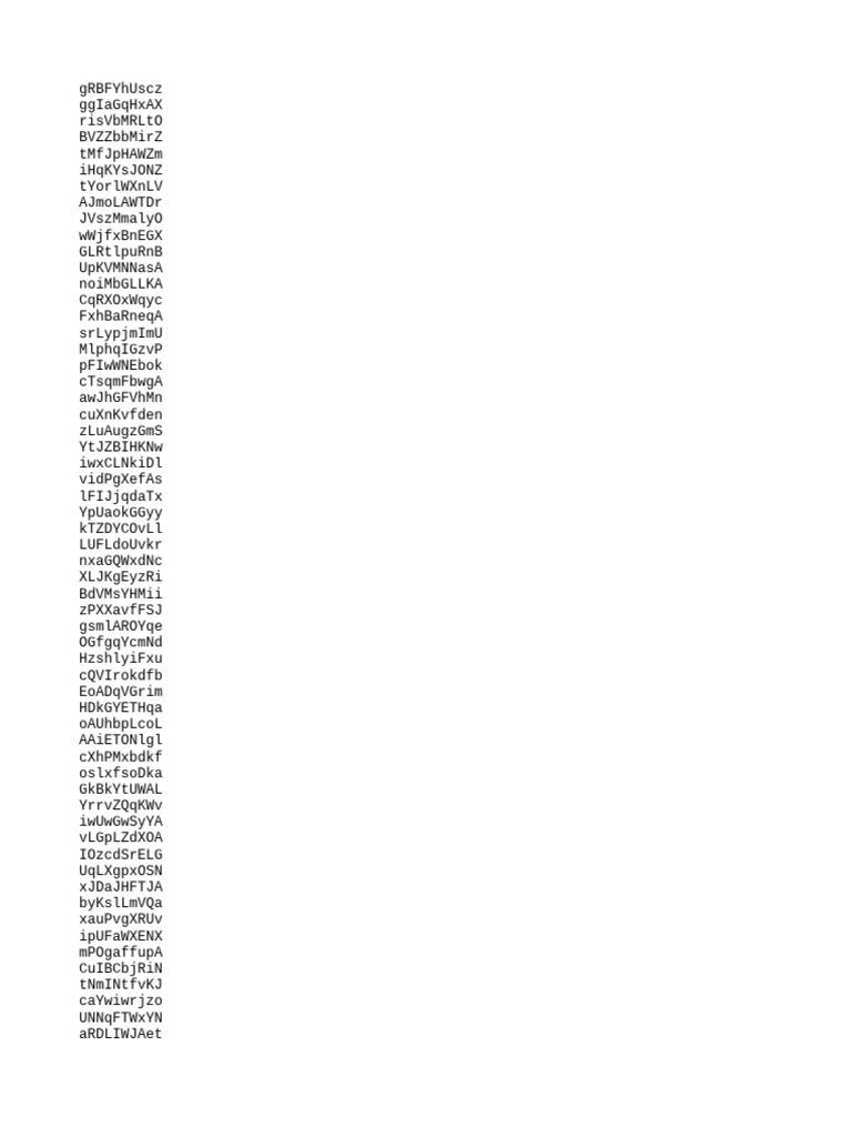Random Letters 4 | PDF